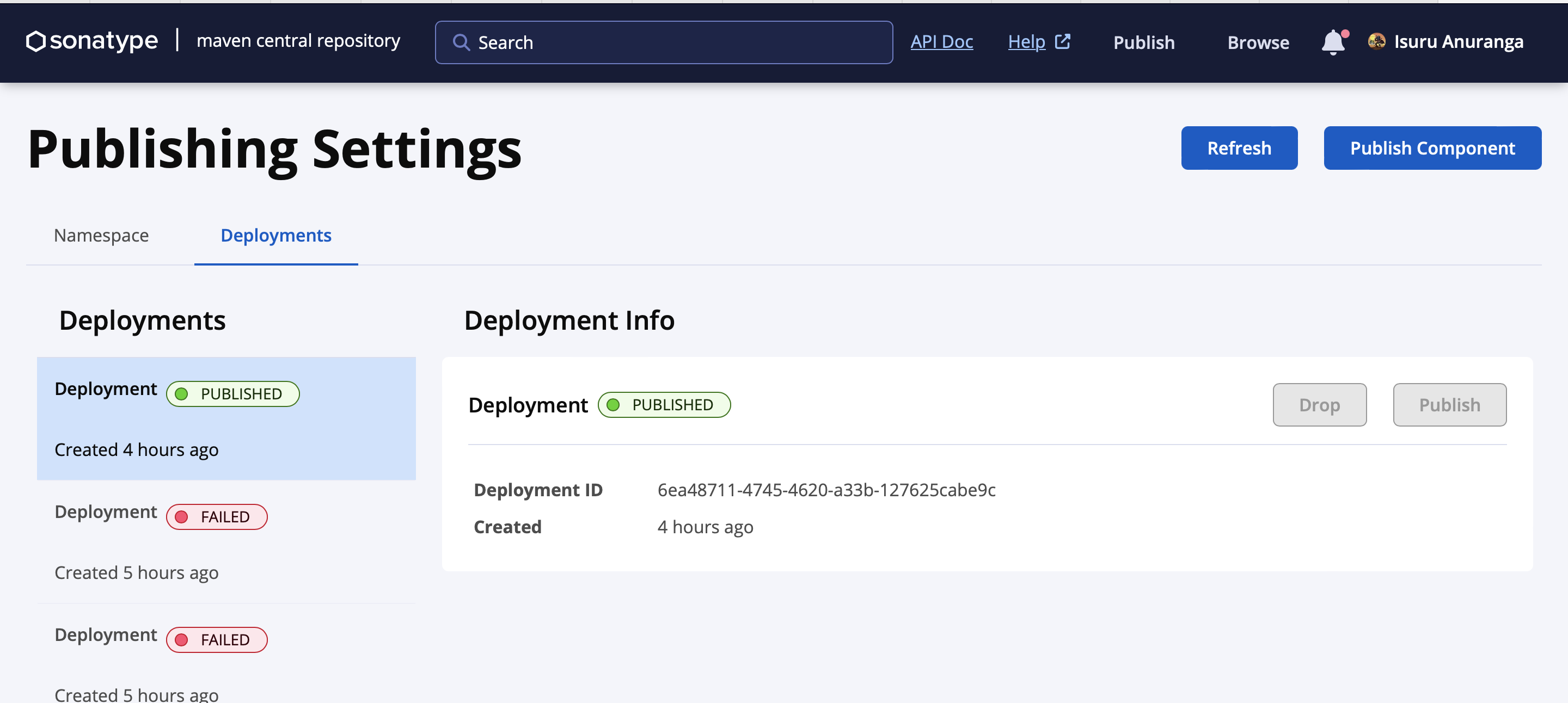 Publishing java libraries to Sonatype | busy-spin